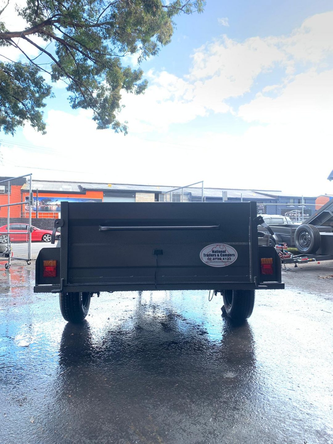 8 X 4 Heavy Duty Steel Box Trailer