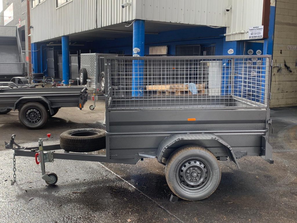 8 X 4 Heavy Duty Steel Box Trailer