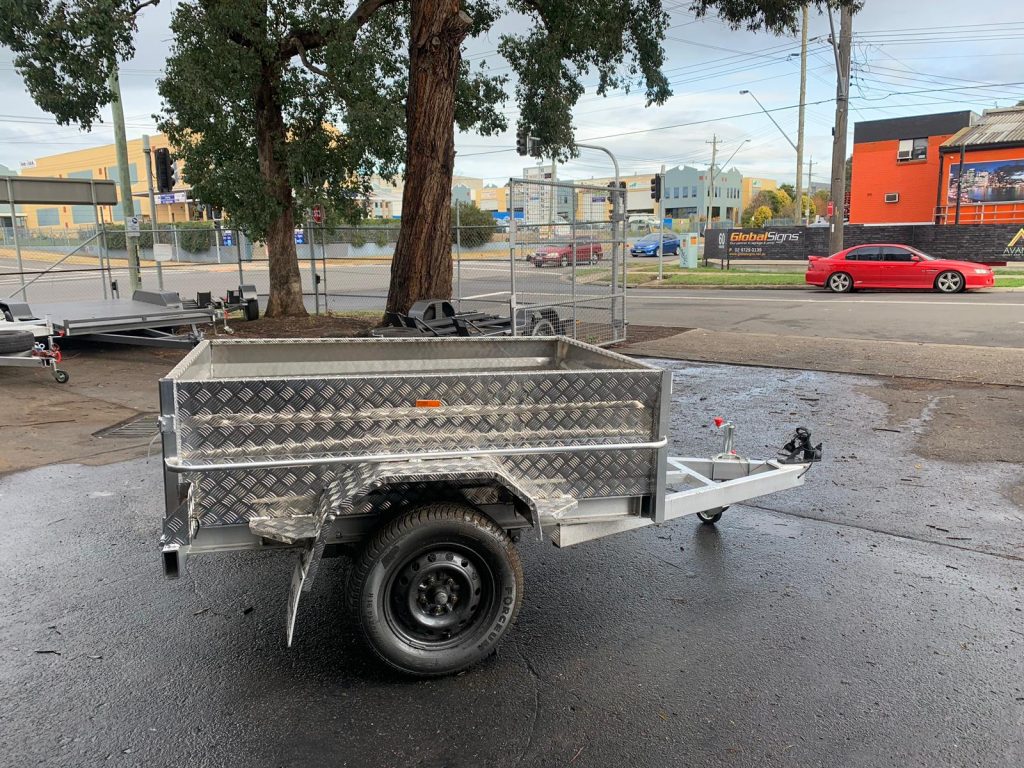 8×4 Heavy Duty Aluminum Box Trailer - National Trailers & Campers